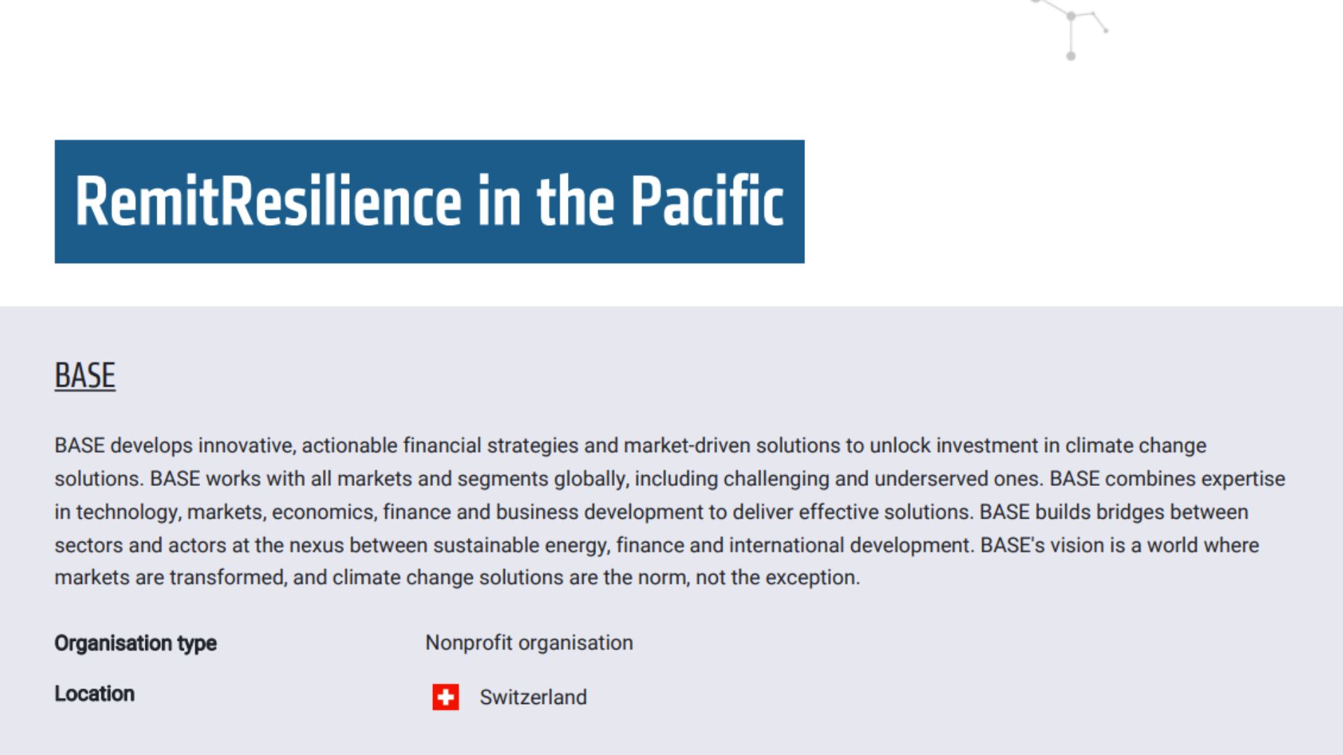 RemitResilience in the Pacific – EUDiF